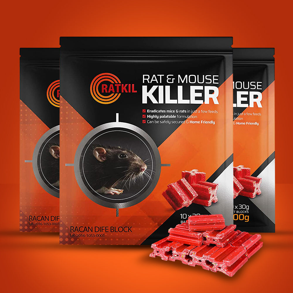 Ratkil Rat Glue Traps - Pest Sticky Pads for Rats & Mice - Super stron