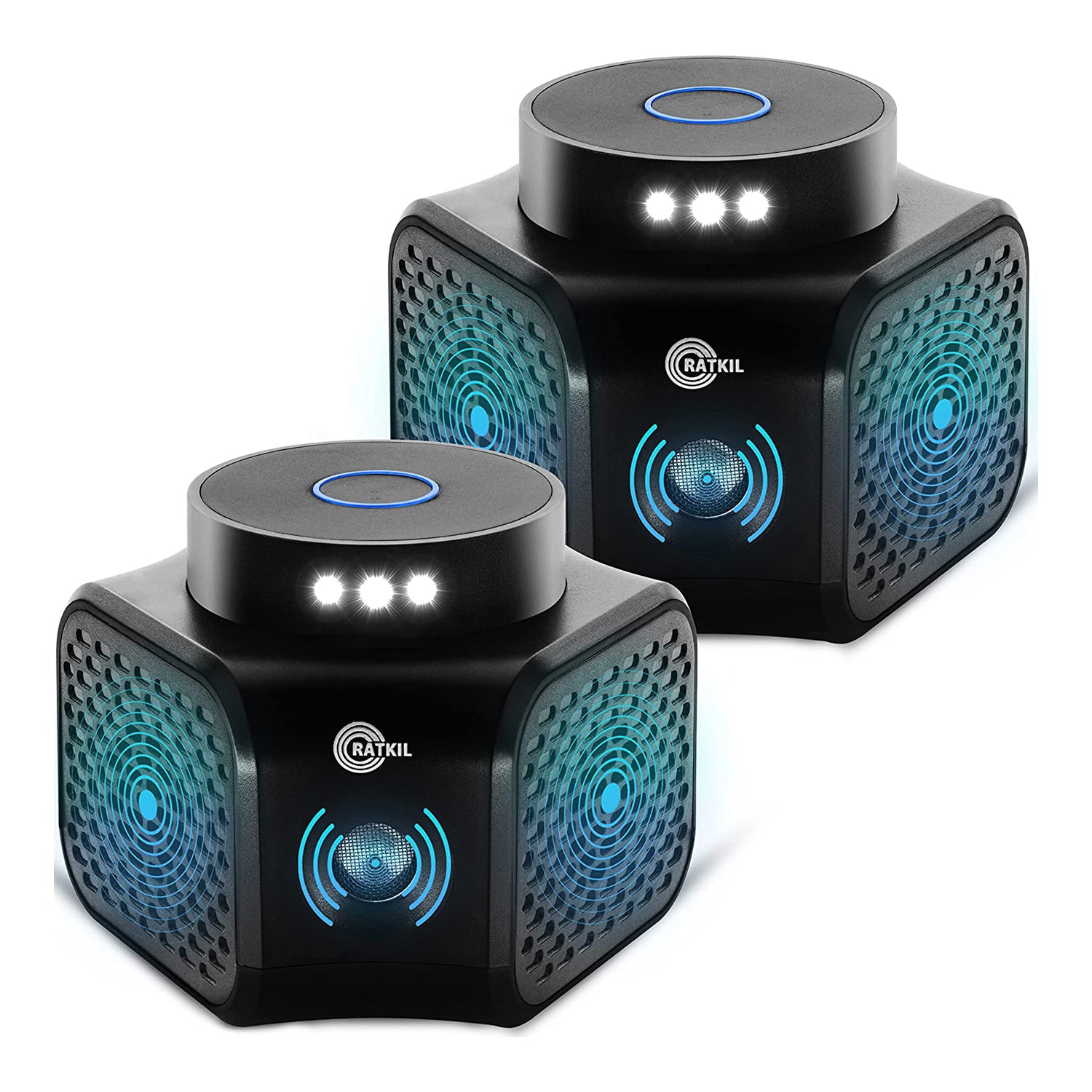 Ultrasonic Pest Repeller 2 Pack - Powerful Mouse Repellent | 4 Working